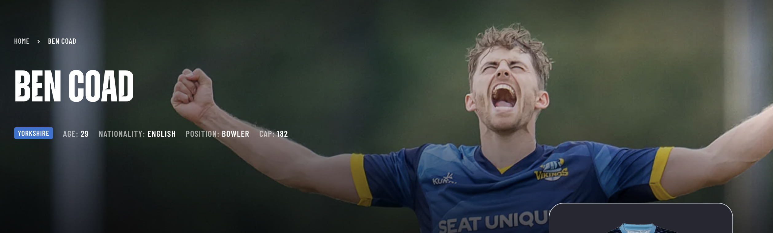 Yorkshire Men's Opening Bowler Ben Coad at Cricket Camp - Pete Keighley ...